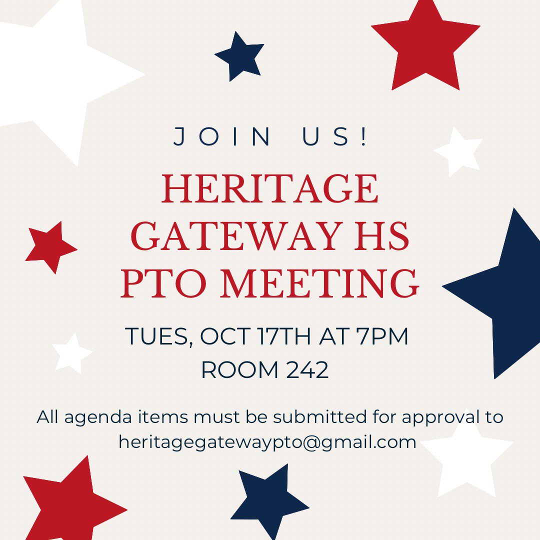 Heritage Gateway High School - Weekly Campus Update - October 16th ...